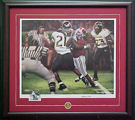 Daniel Moore"The Catch"Framed - Red Mat with V Groove.